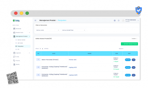 Product Management System - Sidig