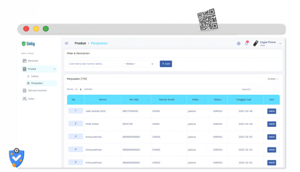 Seller Management System - Sidig